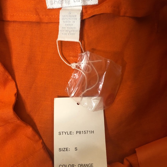 Sherry Taylor | Shorts | Sherry Taylor Orange Ramie Shorts | Poshmark